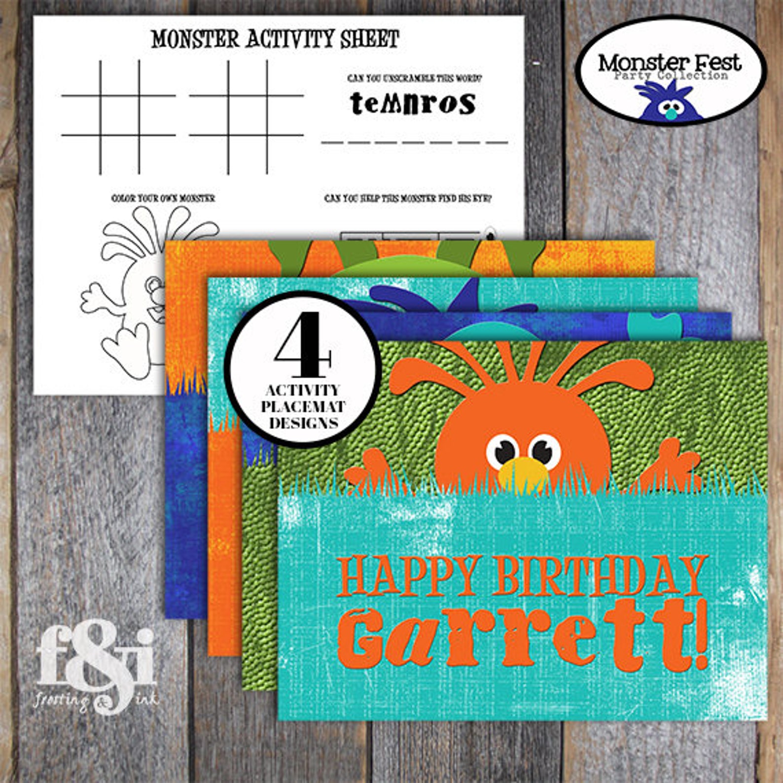 Monster Banner Monster Bunting Banner Monster Birthday - Etsy