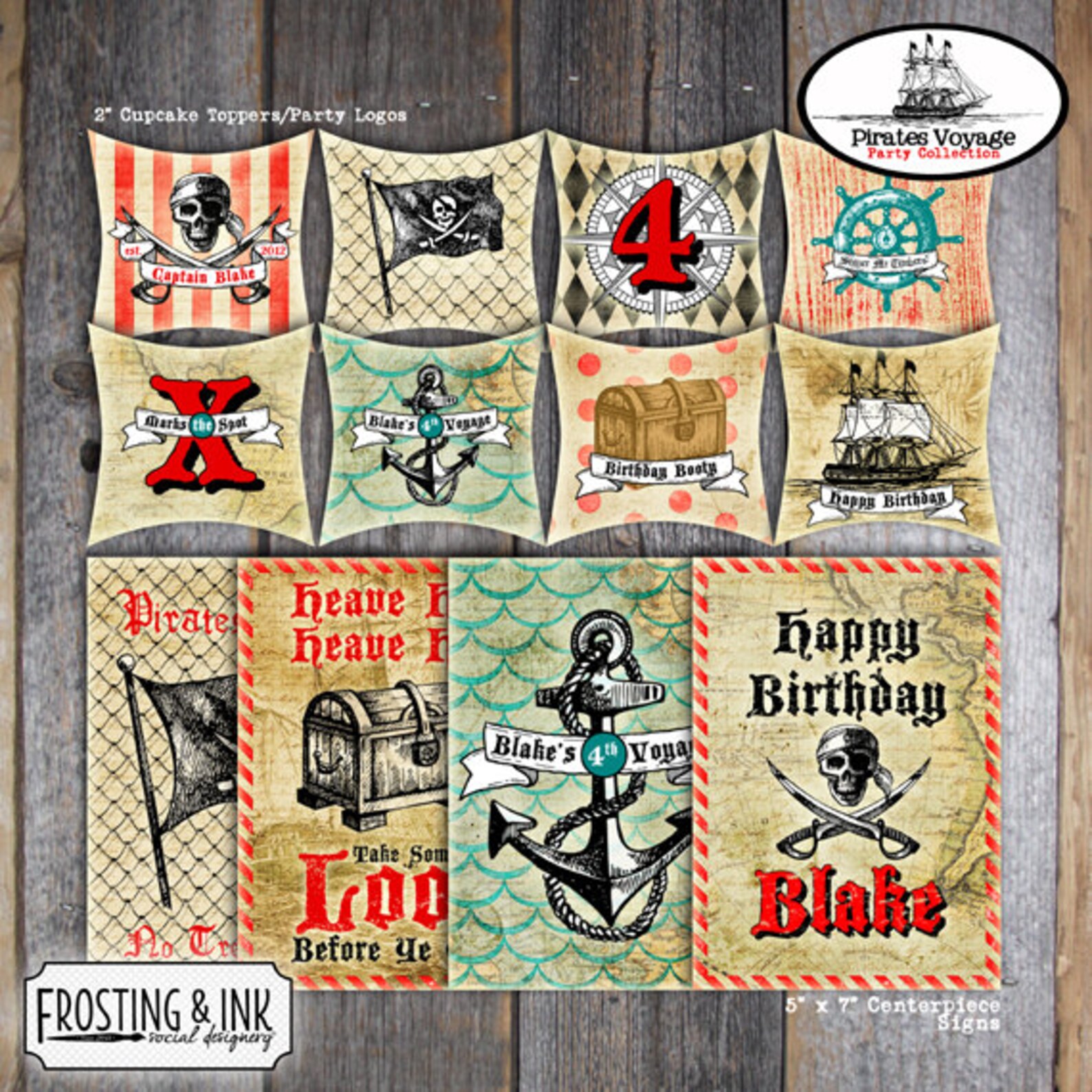 Pirate Party Decorations Pirate Birthday Decorations Set - Etsy