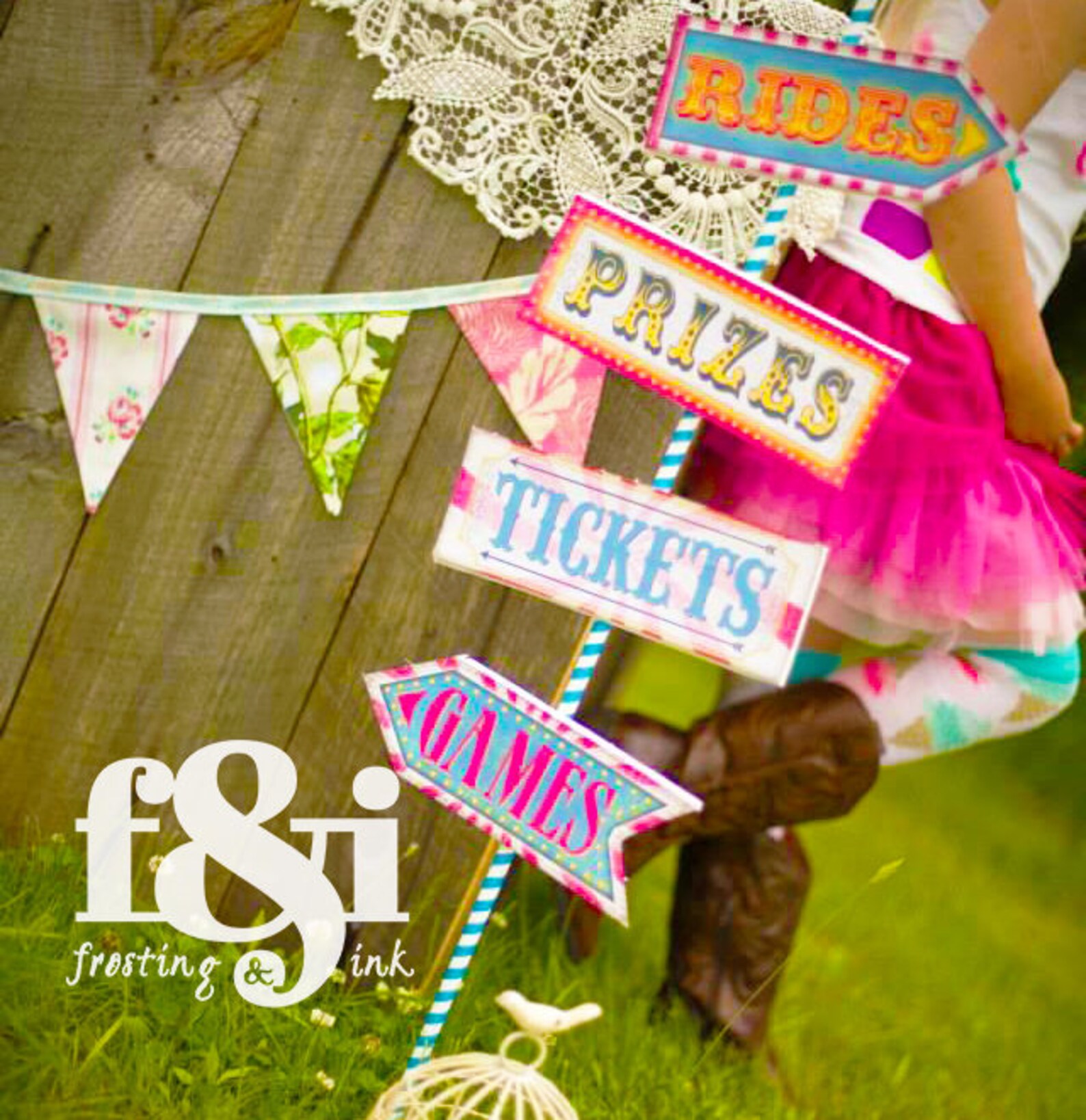 Carnival Party Arrow Signs Circus Party Arrow Signs | Etsy