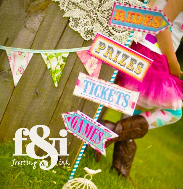 Carnival Party Arrow Signs Circus Party Arrow Signs - Etsy