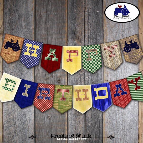 Tractor Banner - Etsy