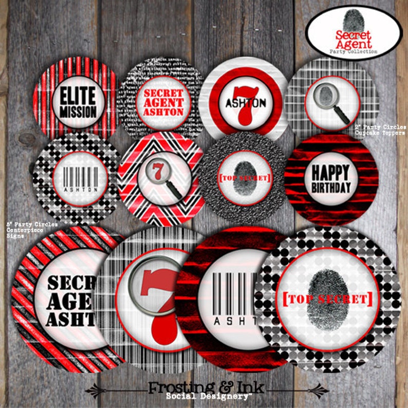 Spy Party Decorations Secret Agent Party Decorations - Etsy