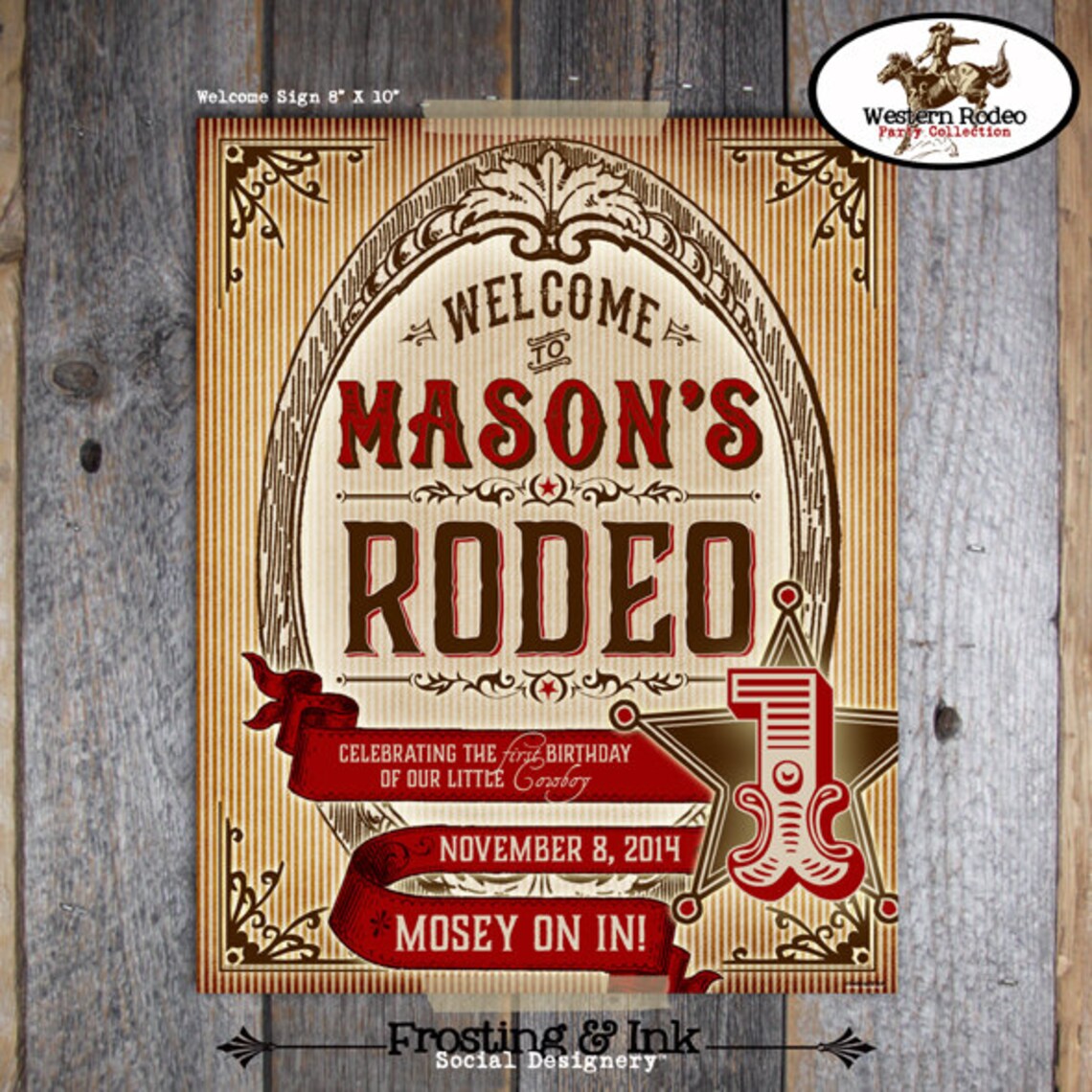 Cowboy Root Beer Bottle Label and Neck Label Topper Western | Etsy