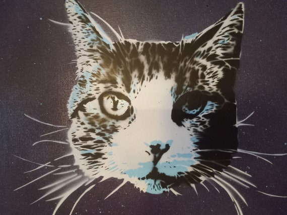 Cat Wallpaper Spray Paint