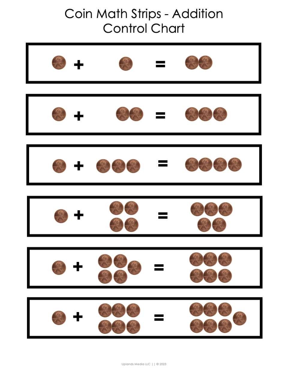 Money] Adding Money Activity for Preschool Kindergarten - Coin Addition ...