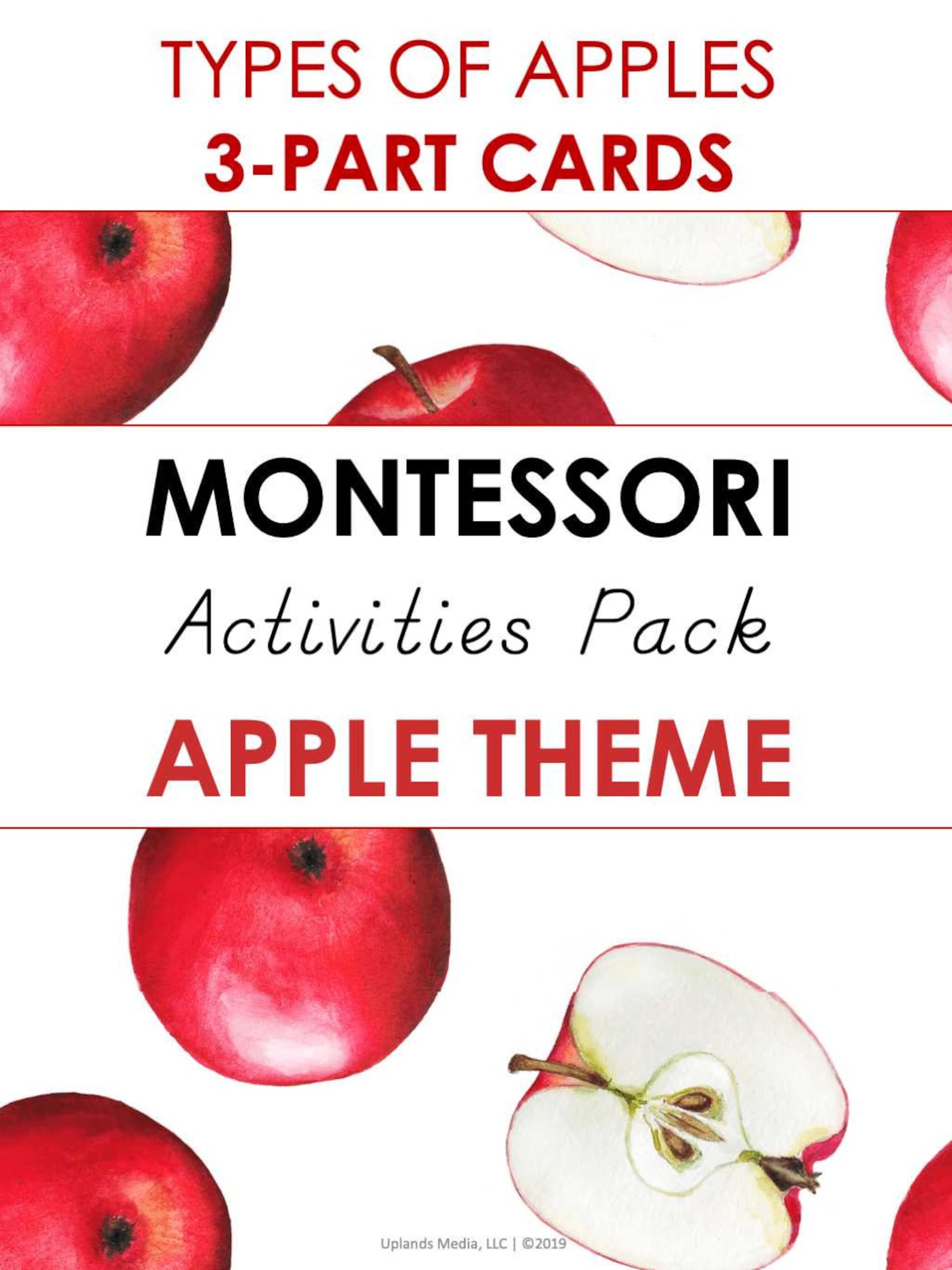 Apple Theme Activities Pack Montessori Inspired - Etsy