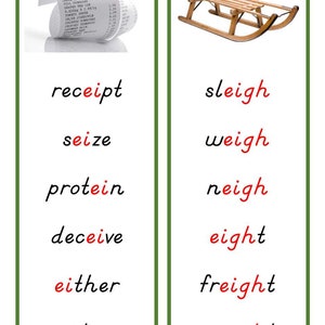 Green Series] Phonogram Word Lists - Vowel Teams - Etsy