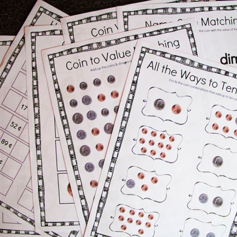Montessori Money Activities Pack - Etsy