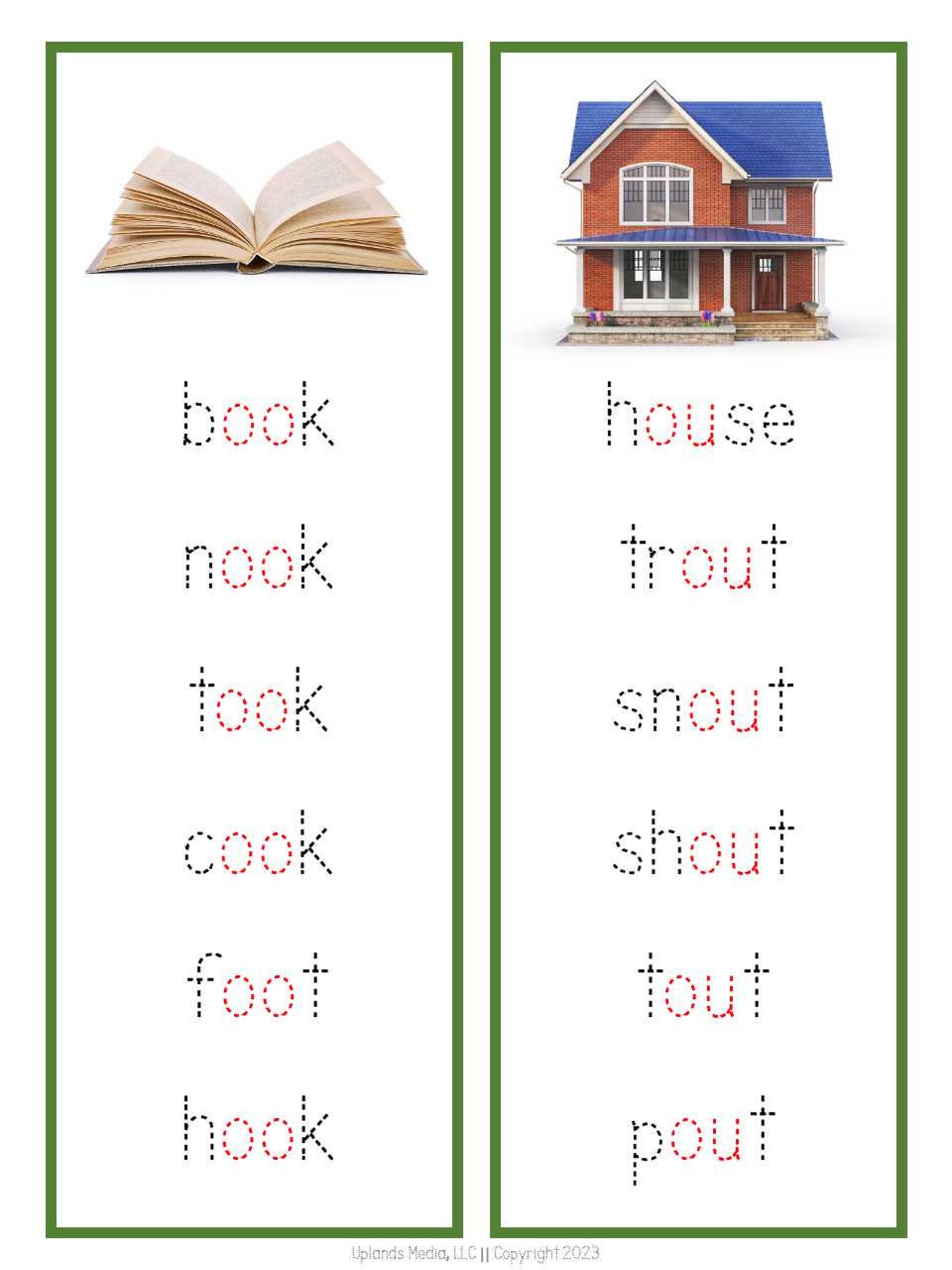 Green Series] Phonogram Word Lists - Vowel Teams - Etsy