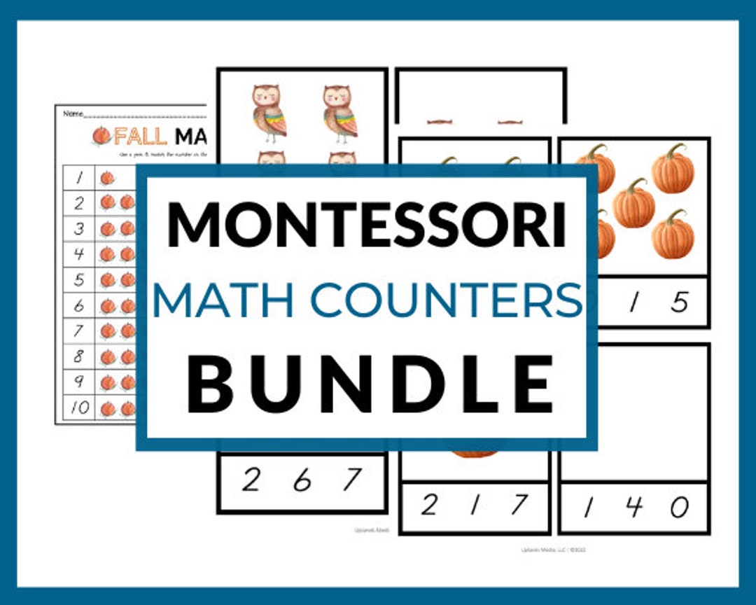 Montessori Math Counters Bundle - Etsy