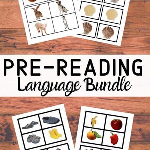 Montessori Pre-reading Activities Pack - Etsy