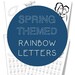 Montessori Language Rainbow Letters - Spring - Etsy