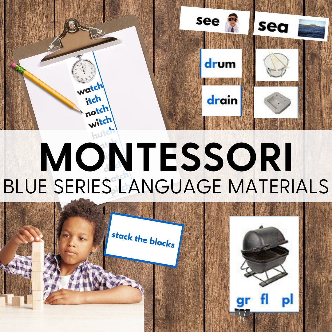 Montessori Language Bundle - Blue Level - Etsy