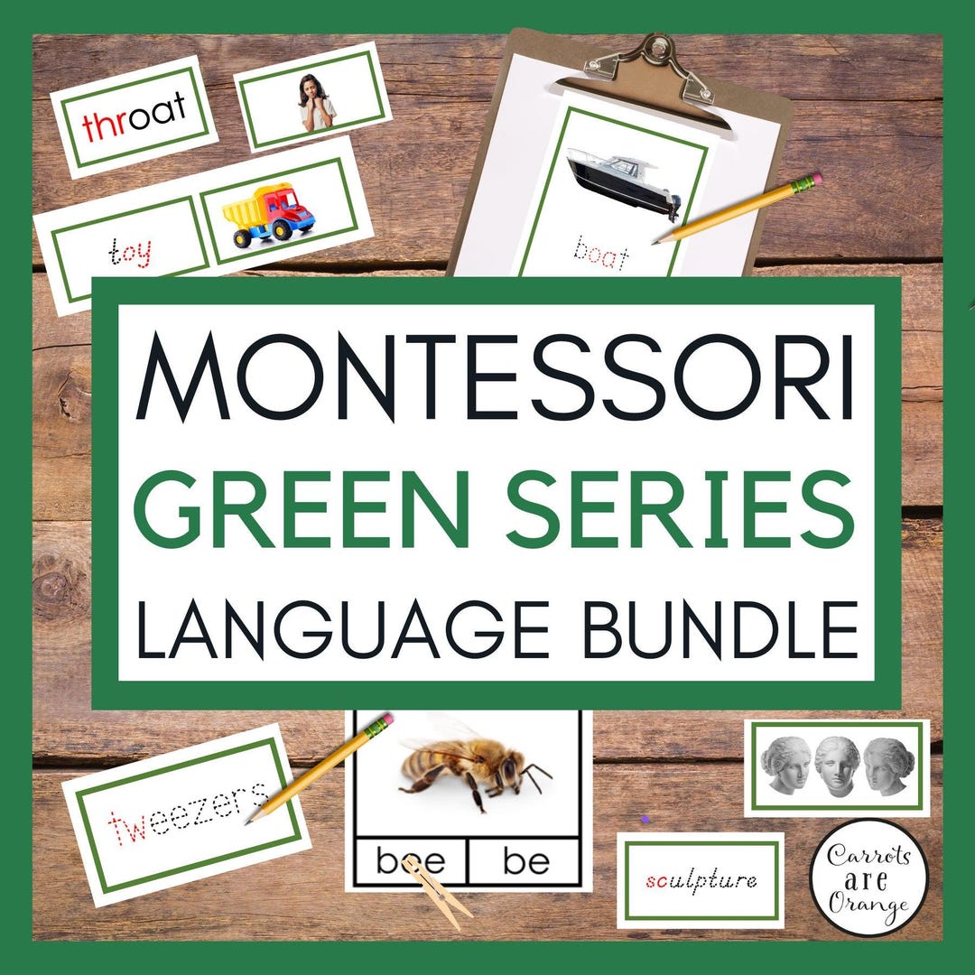 Montessori Green Series Language Bundle - Etsy