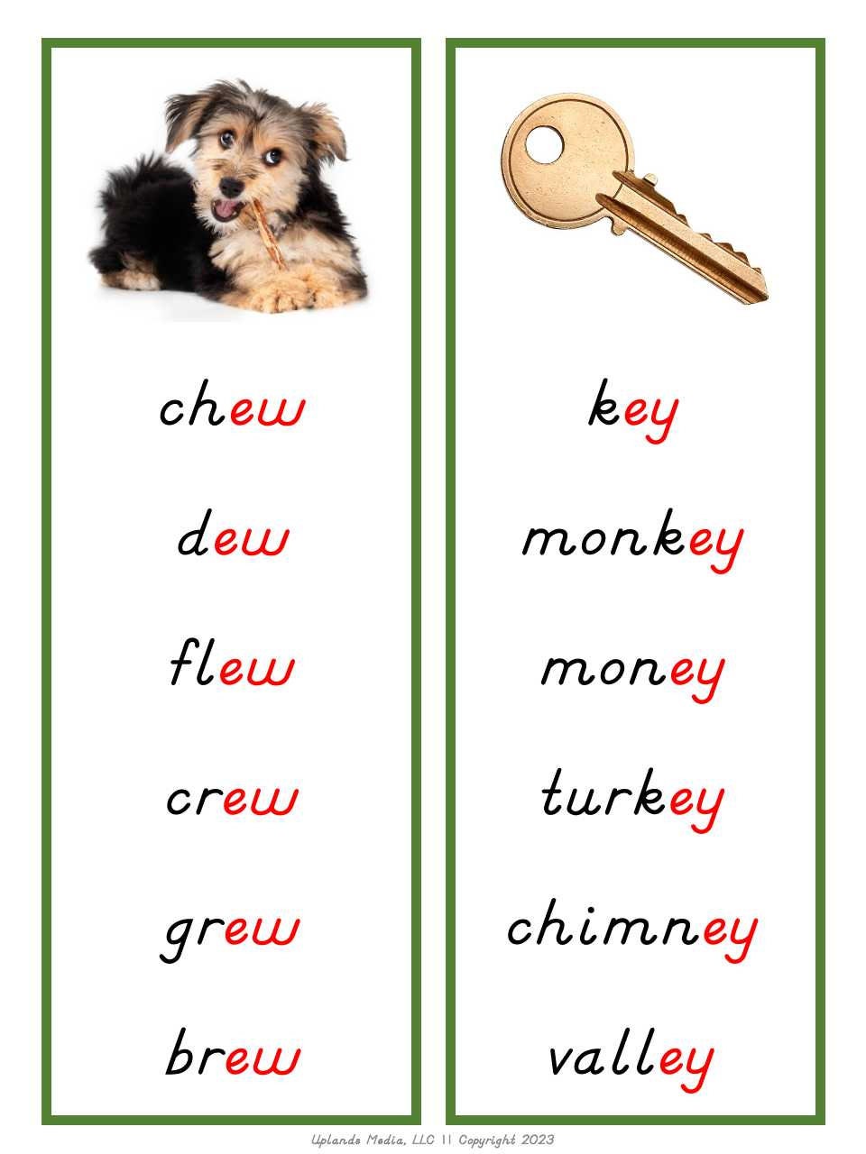 Green Series Phonogram Word Lists Vowel Teams - Etsy