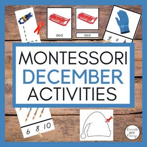 Montessori Preschool Activities Pack - December - Etsy