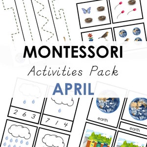 Montessori April Activities Pack - Etsy