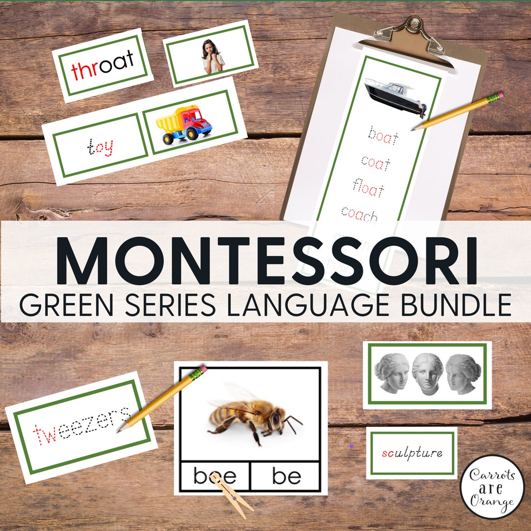 Kindergarten Reading and Writing - Montessori Language - Green Series ...