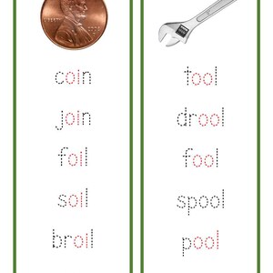 Green Series] Phonogram Word Lists - Vowel Teams - Etsy