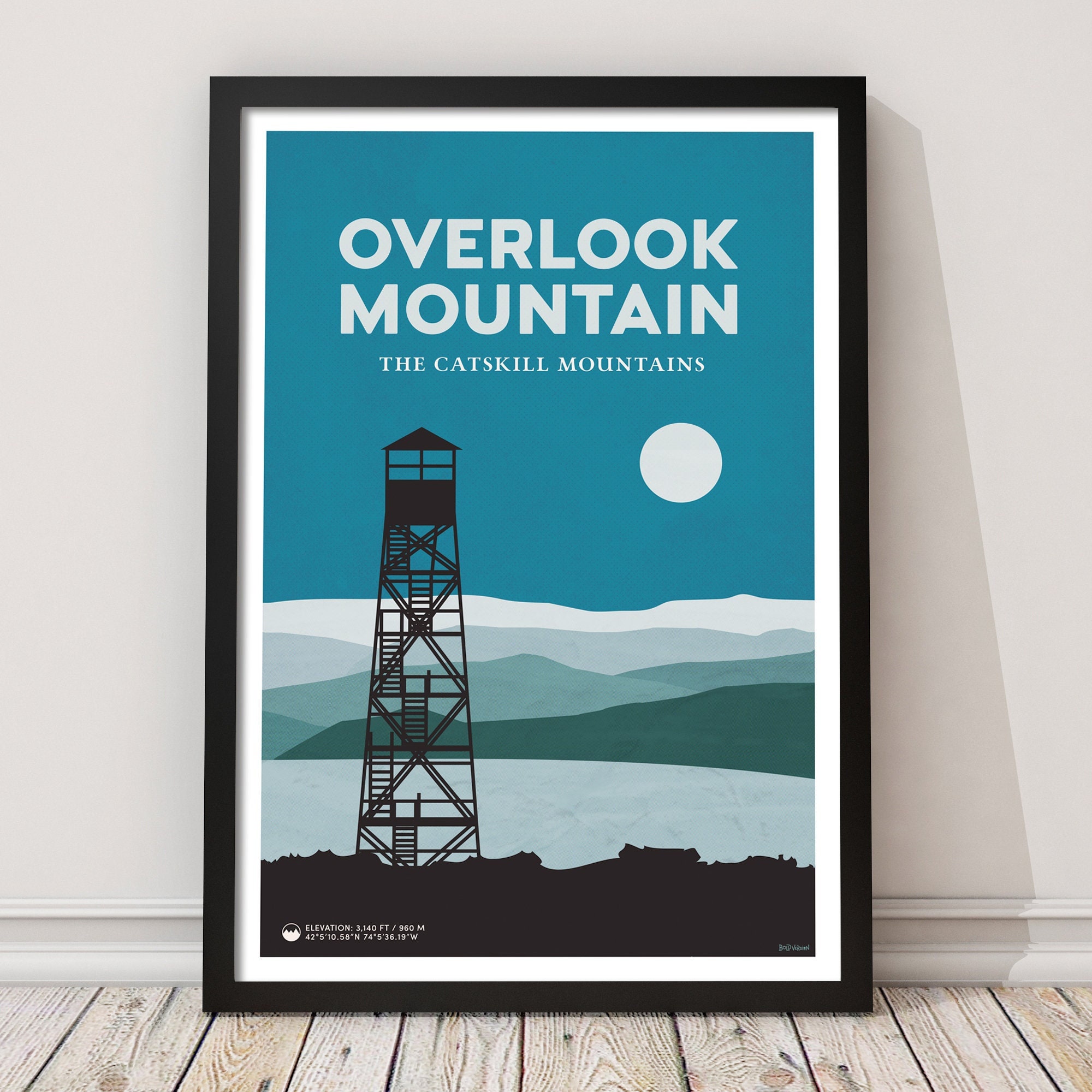 Overlook Mountain the Catskills Travel Poster - Etsy