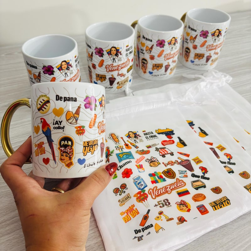 Sticker para vasos personalizados - Etsy México