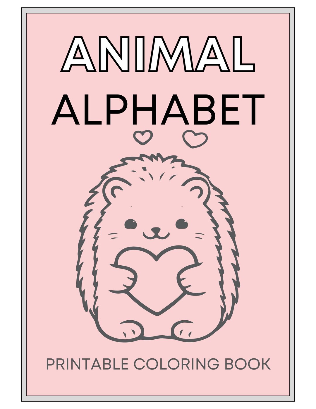 Animal Alphabet Printable Coloring Book - Etsy