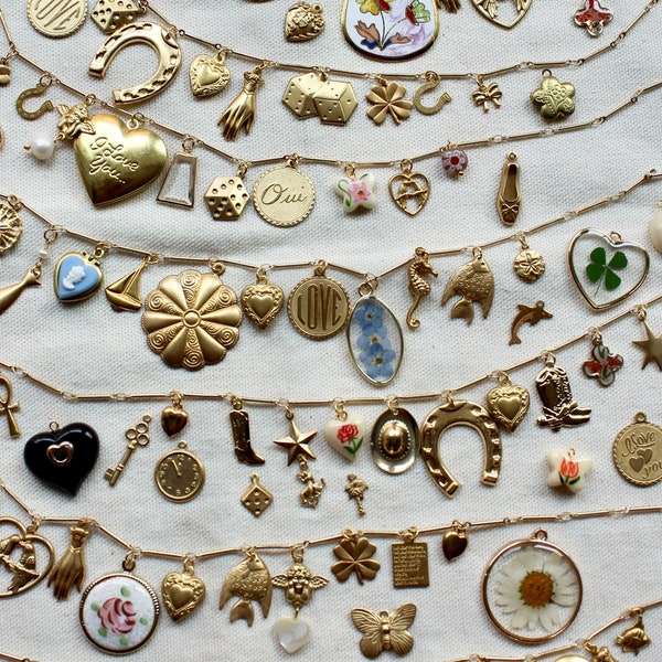Charm Necklace - Etsy