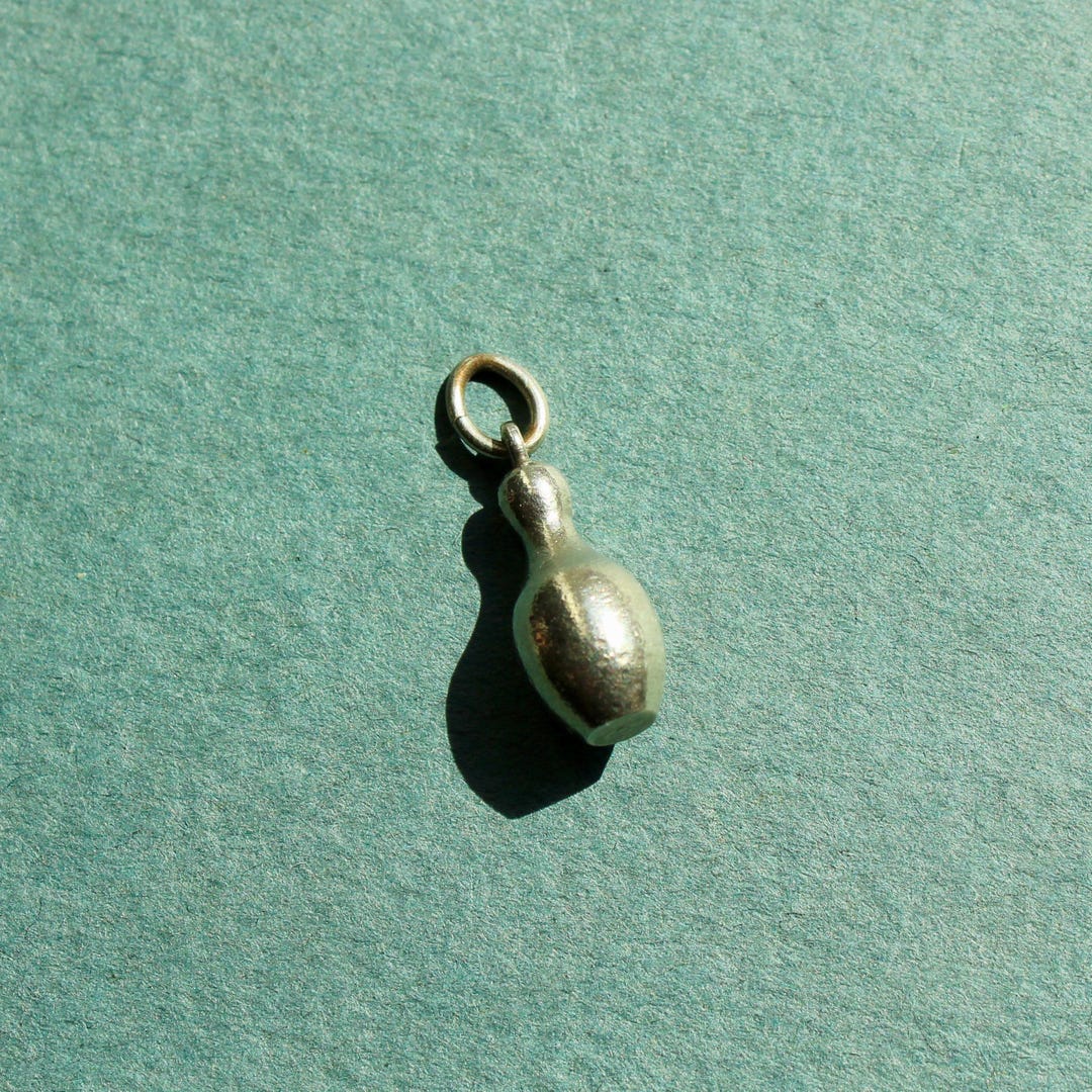 Vintage Silver Bowling Pin Charm - Vintage Bowling Charm - Etsy