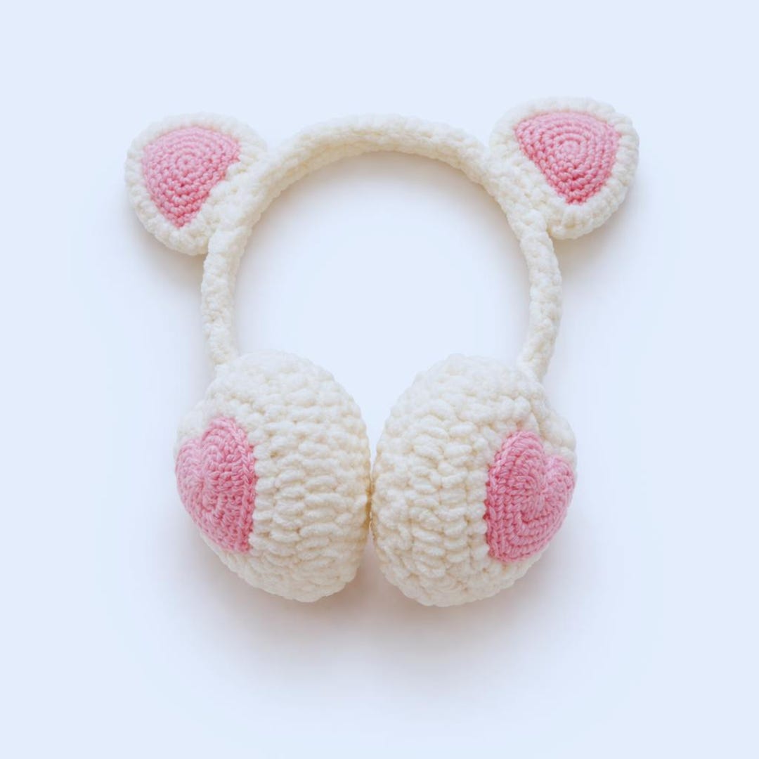 Crochet Cat Earmuffs Pattern | Beginner-friendly Winter Headband (PDF ...