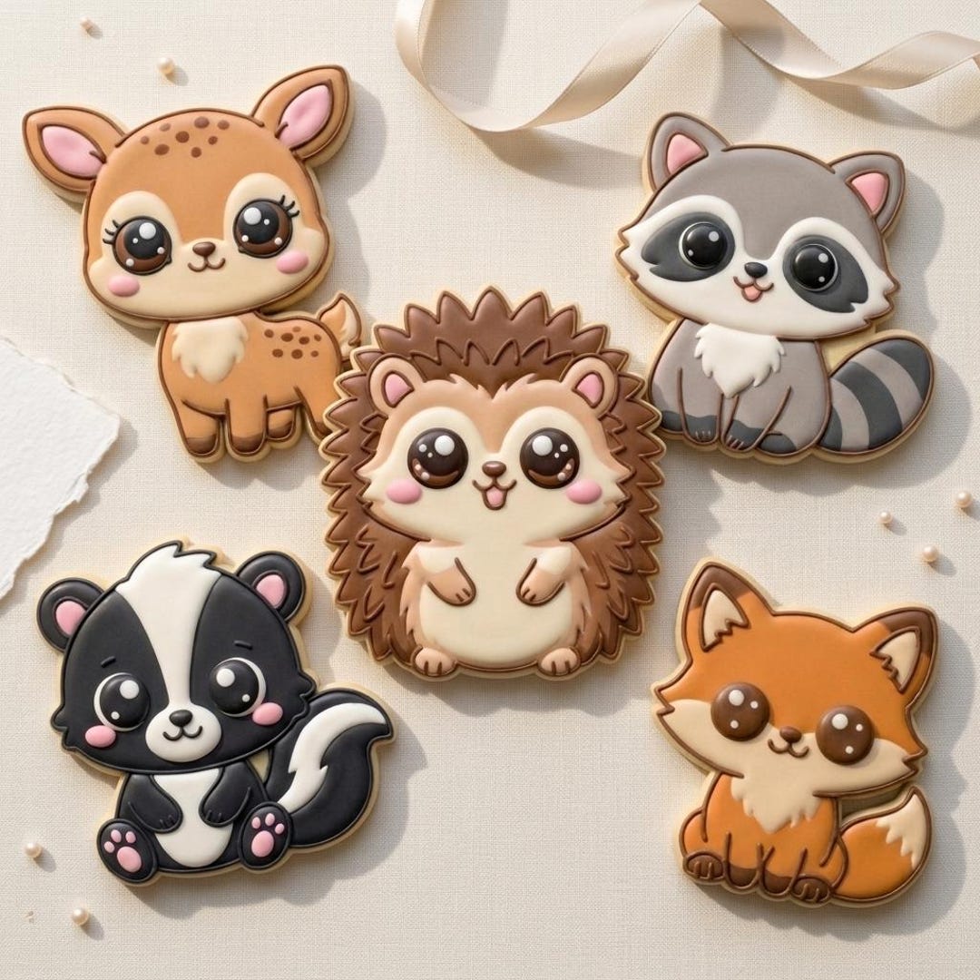 Woodland Animal Cookie Cutter Bundle - Forest Critter Set - 3D Printed ...