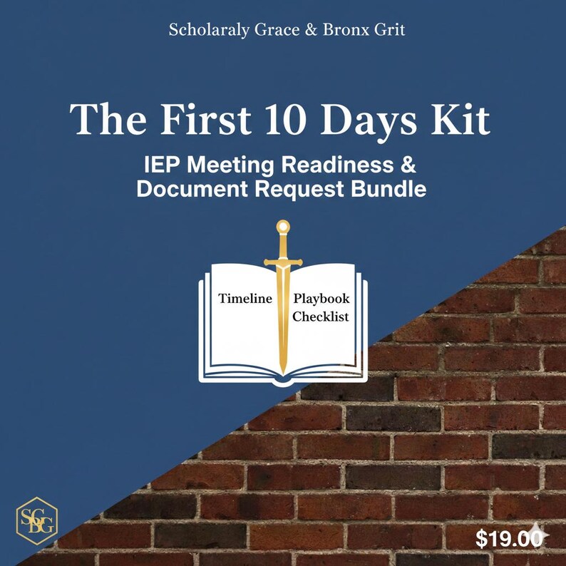 The First 10 Days Kit | IEP Meeting Readiness & Document Request Bundle ...