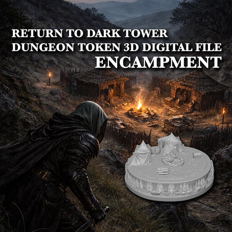 ENCAMPMENT - Return to Dark Tower Dungeon Token - Etsy
