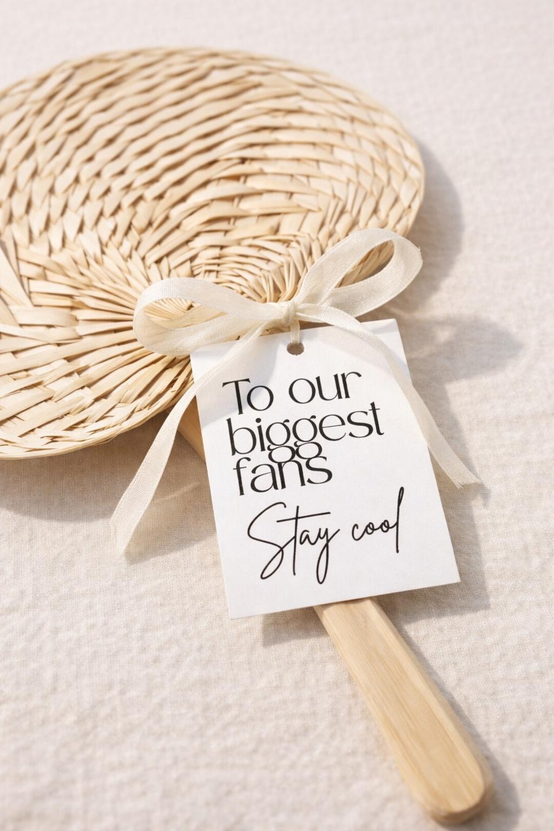 Custom Wedding Fan Tags | Minimalist Favor Sign (digital Download) - Etsy