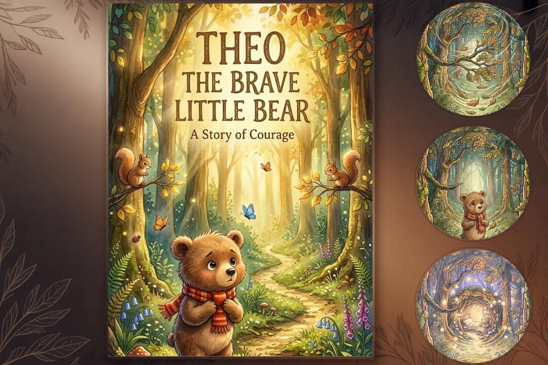 Theo the Brave Little Bear Storybook • Courage, Emotional Learning (PDF ...