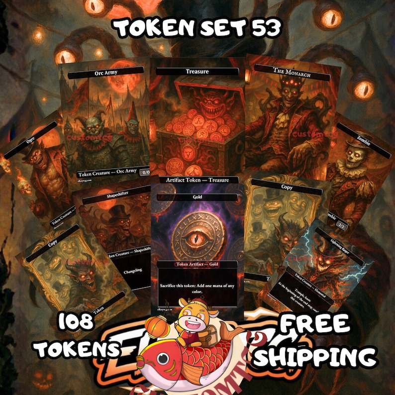 Token Set 53 — Infernal Carnival Custom Token Pack for MTG (108 Cards ...