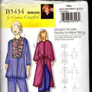 Butterick 5434 Connie Crawford Designs Misses' Robe, Top and Pants ...