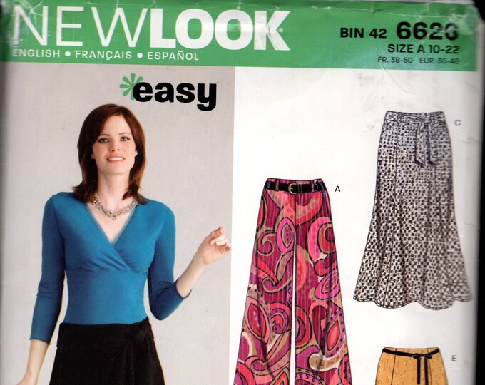 New Look 6626 Misses' Gaucho Pants, or Long Wide Legged Pants, and ...