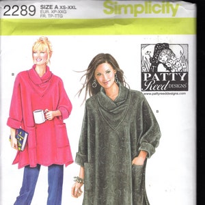 Simplicity 2289 Designer Patty Reed Misses' Very Loose Fitting Tunic ...