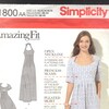 Simplicity 2247 Misses' Figure Flattering Dress, Has V Neckline ...