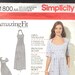 Simplicity 2247 Misses' Figure Flattering Dress, Has V Neckline ...