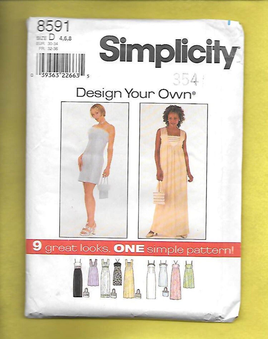Simplicity 8591 Misses' "design Your Own" Dress or Evening Gown With ...