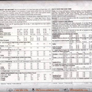 Simplicity 9409 Misses' Zip-up High Collar Jackets, and Vests With Hand ...