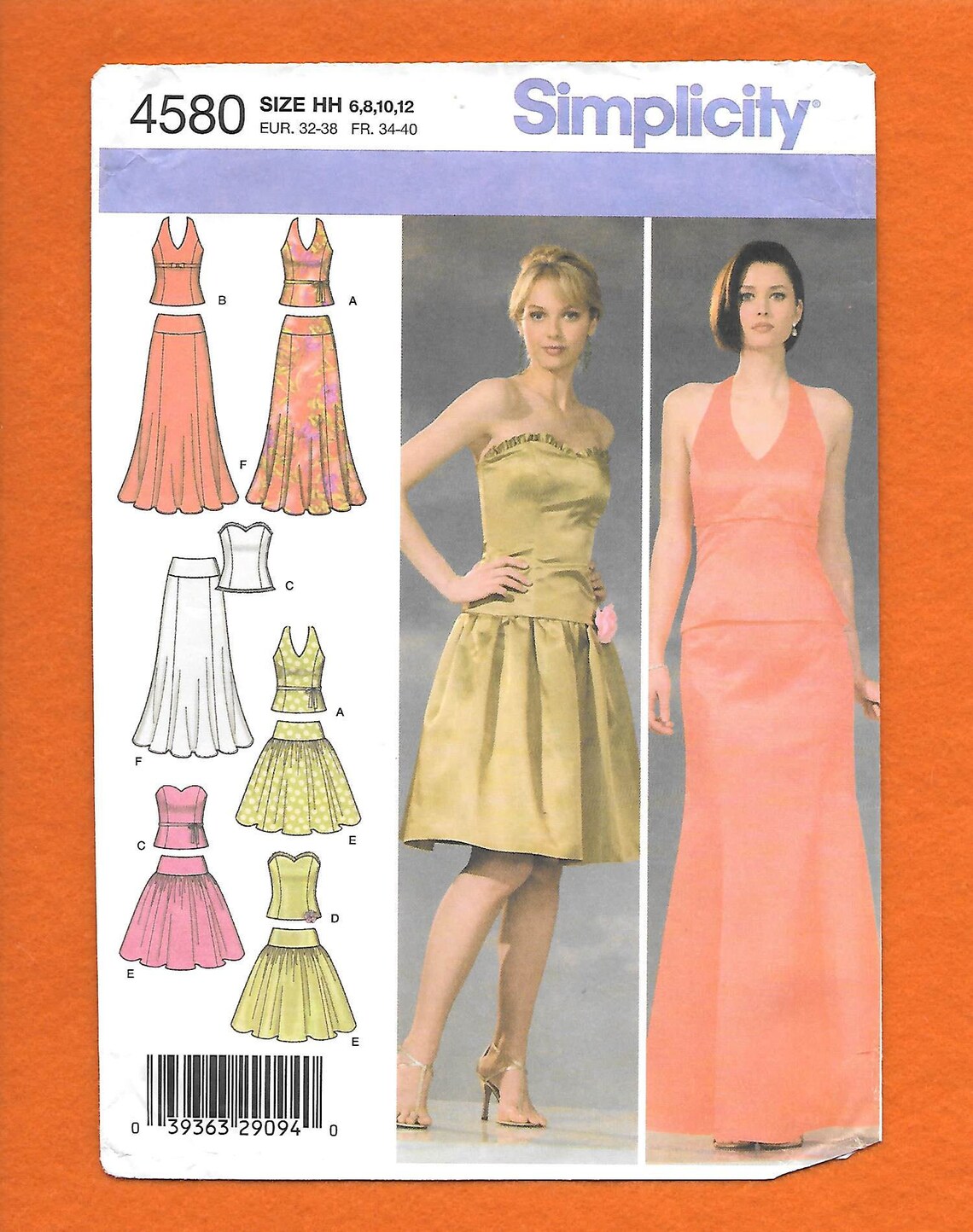 Simplicity 4580 Misses' Formal Evening & Cocktail Length - Etsy