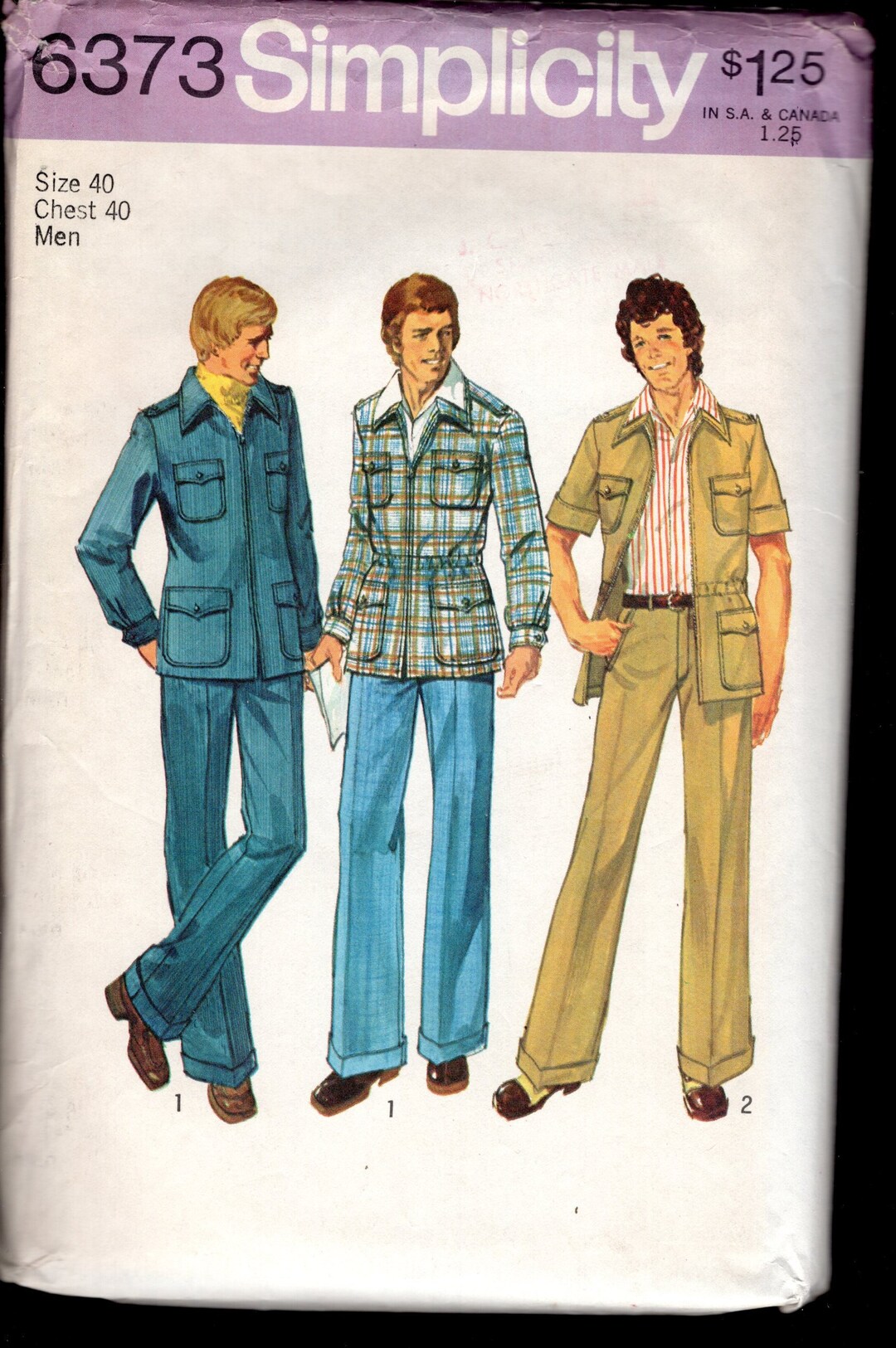 Simplicity 6373 Men's Safari Shirt-jacket W/long or Short Sleeves ...