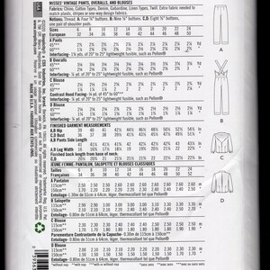 Simplicity 8447 40's Reprint Misses' Overalls or Pants, With Side ...