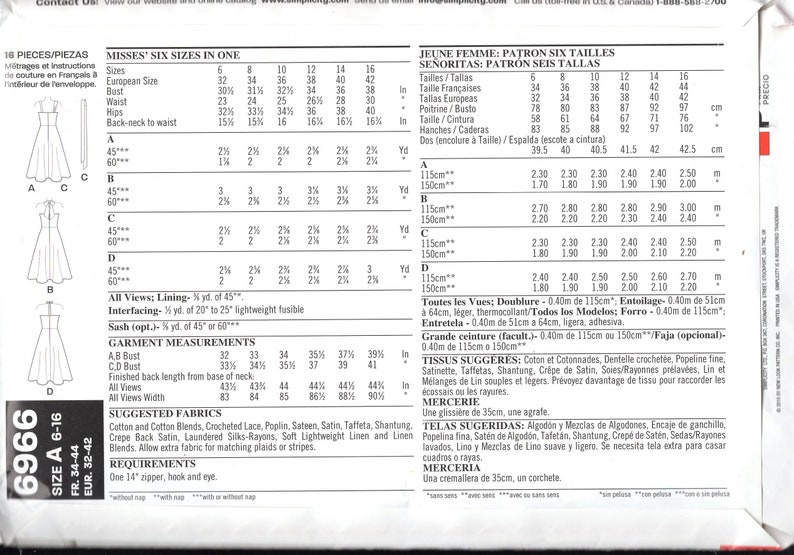 New Look 6966 Misses' Fun Flowing Flared Sundress With Wide Shoulder ...