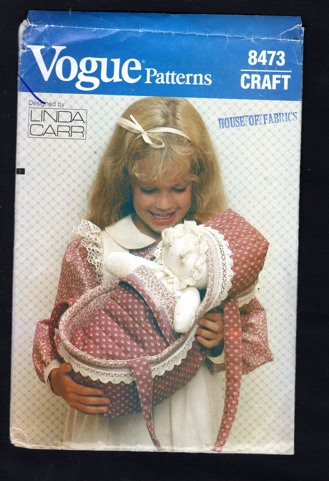 Vogue 8473 A Linda Carr Design 12 Inch Doll, Carrier, and Coverlet, for ...