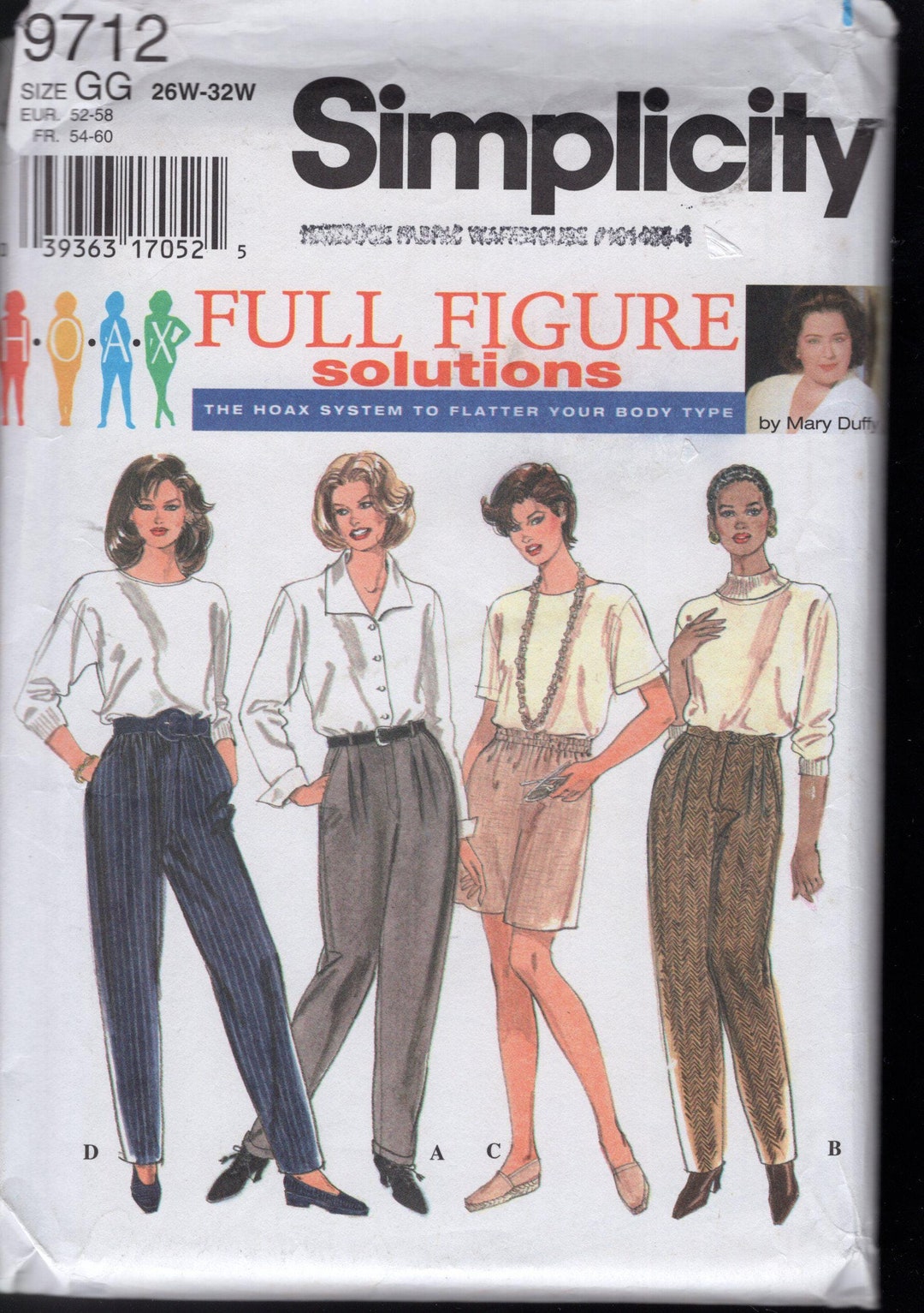 Simplicity 9712 Women's Pants, and Shorts by Mary Duffy With the HOAX ...