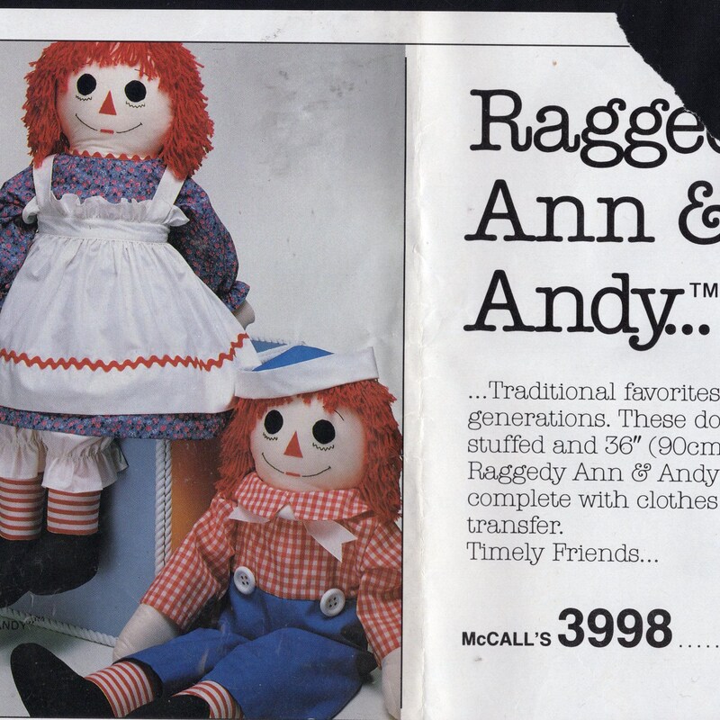 Raggedy Ann Pattern - Etsy