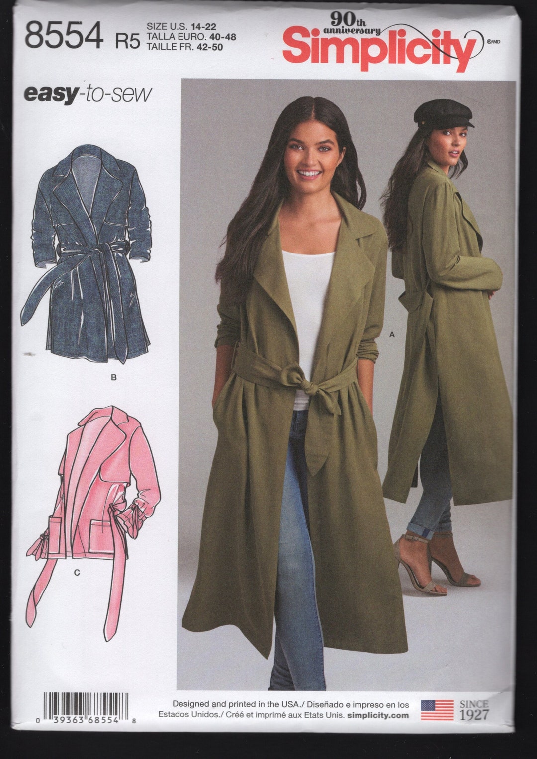 Simplicity 8554 Misses' Loose-fit Contemporary Take on the Classic ...